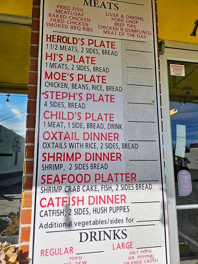 Harold's Plate, HJ's Plate, Moe's Plate, each one tells a story, and every story ends deliciously happy.