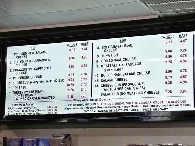 This menu board speaks a language everyone understands: delicious simplicity at its finest, no translation needed.