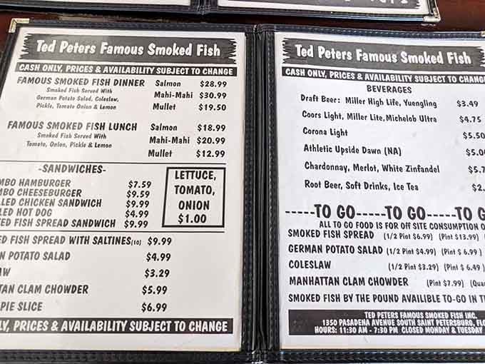 Simple menu, serious flavors: when you've perfected something, why complicate it with unnecessary options?