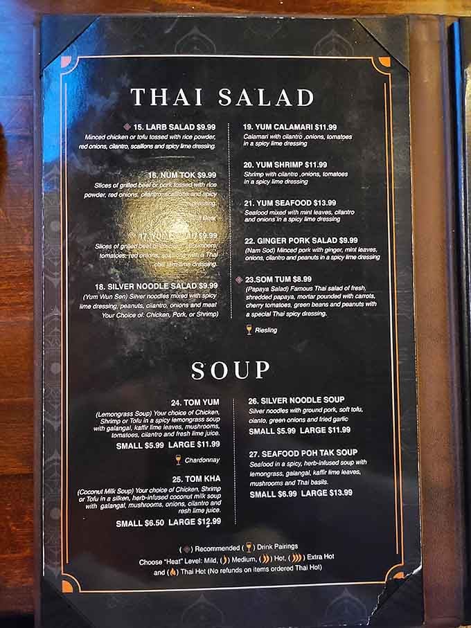 The menu reads like a greatest hits album of Thai cuisine, and every track is a banger.