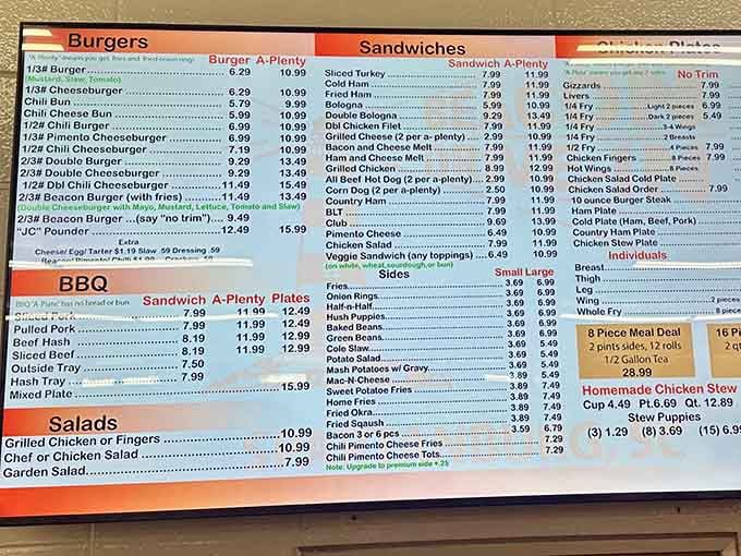 This menu reads like a greatest hits album of American comfort food, minus the track you'd skip.