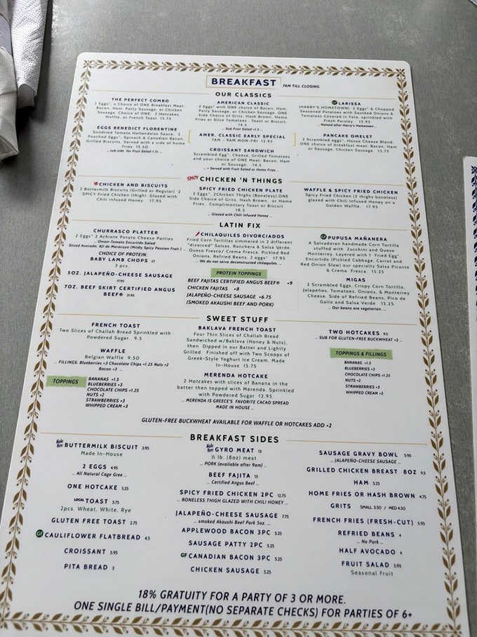 This menu reads like a greatest hits album, except every track is about making your morning absolutely spectacular.