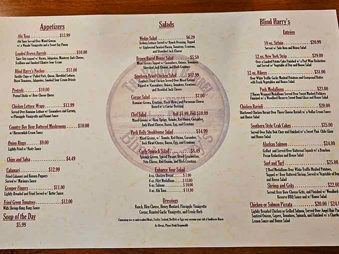 When the menu requires this much reading, you know you're in for some delicious decision-making paralysis ahead.