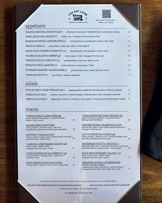 This menu reads like a passport to flavor country, with global influences meeting Kentucky hospitality beautifully.