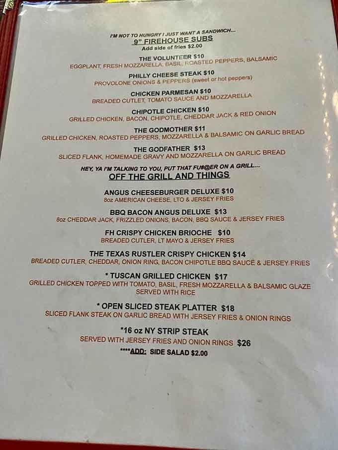 The Godfather and Godmother sandwiches share menu space like a delicious mob family you actually want to meet.