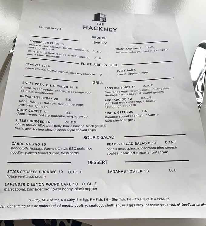 A brunch menu that proves breakfast foods deserve the same respect as dinner, with creative combinations that actually make sense.