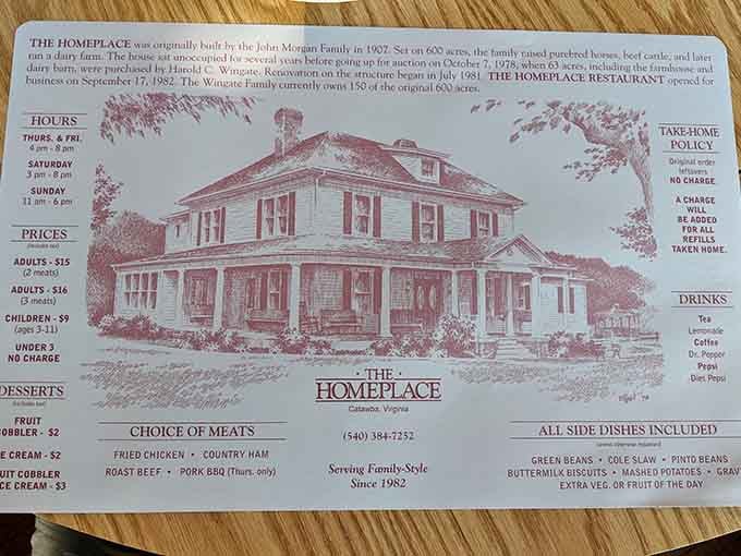 This menu hasn't changed much over the decades, and honestly, why mess with perfection when it works?