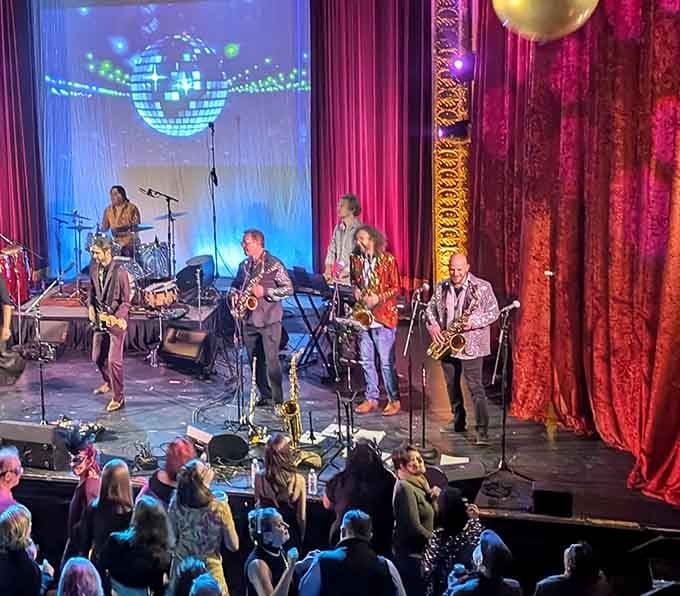 Live music fills this intimate space where every seat feels like the best seat in the house.