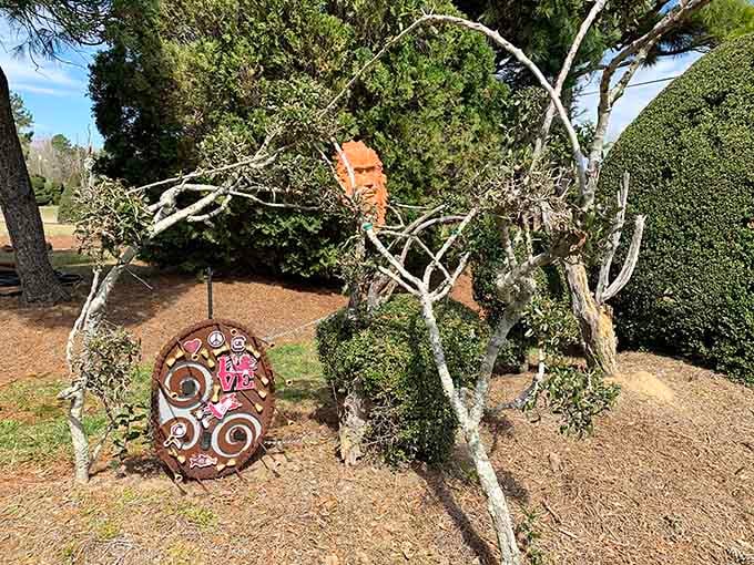 Metal sculptures meet living art in a collaboration that proves creativity knows no material boundaries whatsoever.