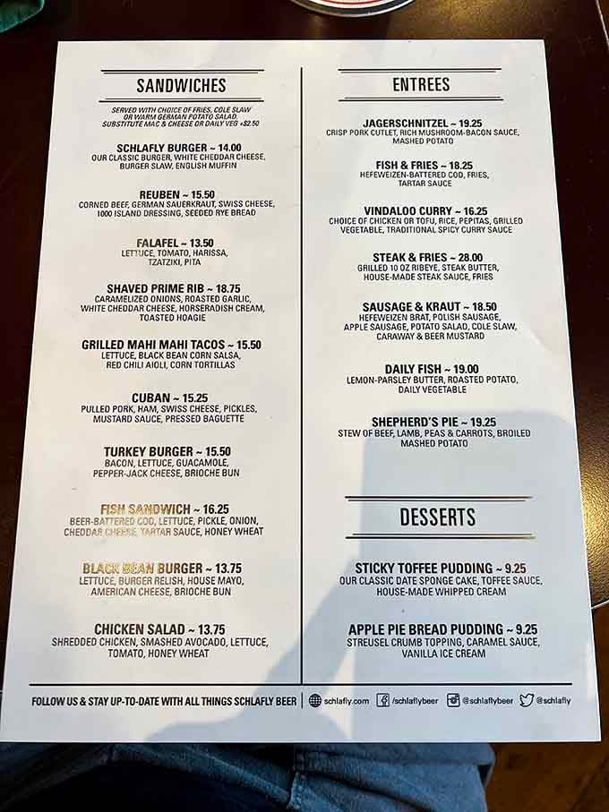 This menu reads like a greatest hits album of pub food, and trust me, there are no B-sides.