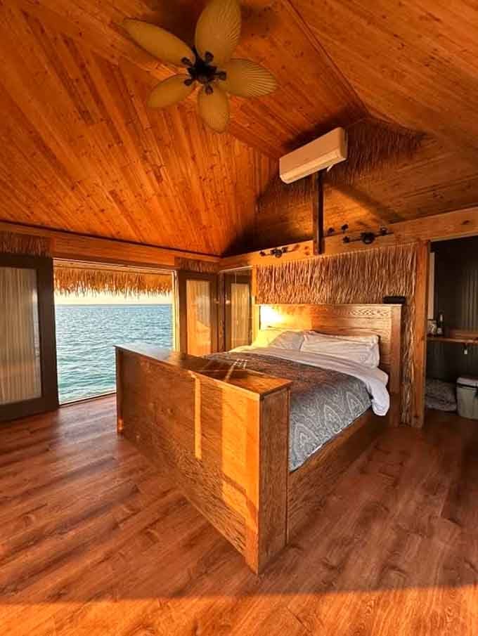 That bedroom view beats any alarm clock ever invented, and the wood tones are warmer than your favorite sweater.