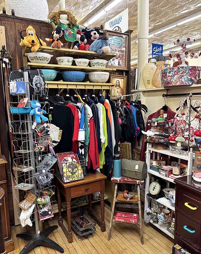 From vintage Pyrex to plush Disney pals, this eclectic mix proves one person's attic cleanout is another's jackpot.