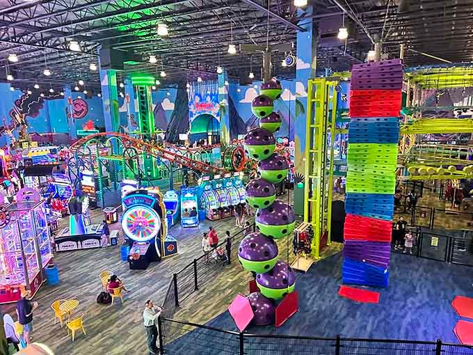 Step inside where the explosion of colors and attractions makes choosing your first activity delightfully impossible to decide.