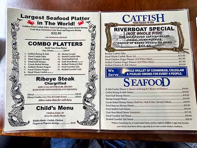 The menu doesn't need fancy fonts when the food speaks this loudly for itself, simple and satisfying.