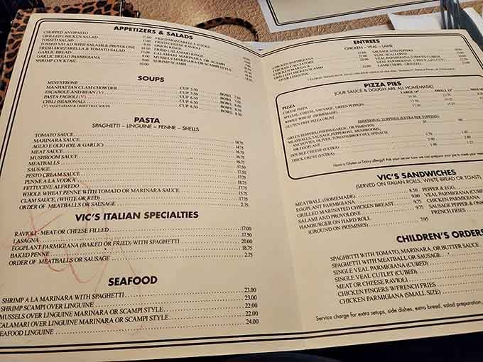 This menu reads like a greatest hits album of Italian-American comfort food classics.