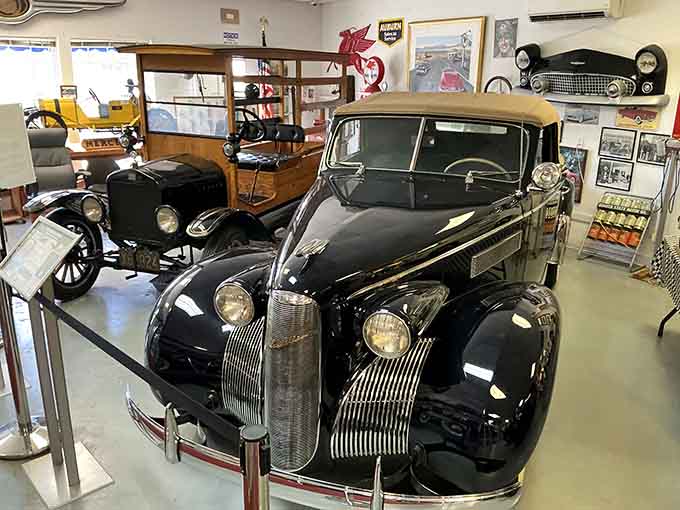 This sleek beauty proves that elegance never goes out of style, even when whitewall tires do.