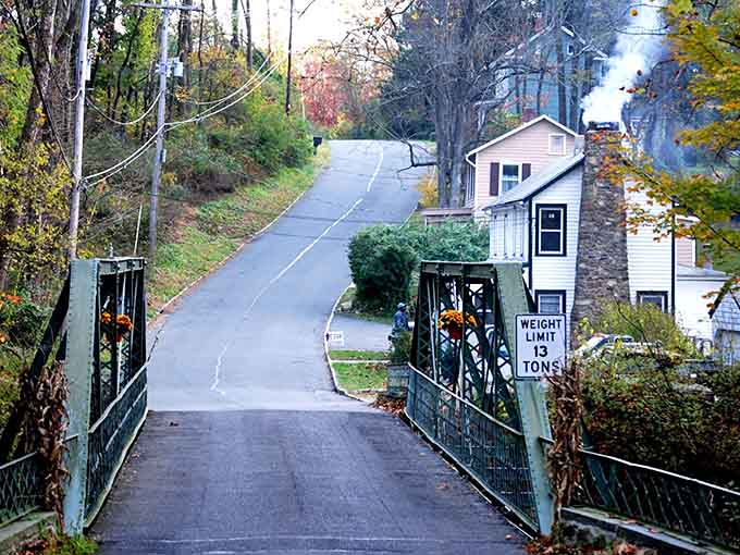 This charming bridge connects more than just two sides of town, it connects you to simpler times.