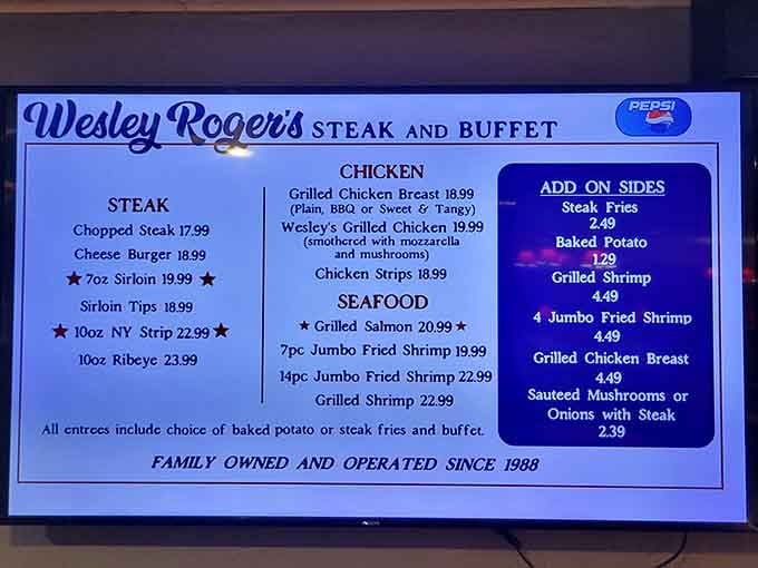 When a menu proudly declares "Family Owned and Operated Since 1988," you know they're doing something right.
