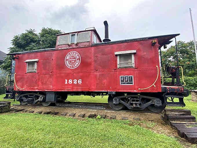 That Western Maryland Railway caboose isn't going anywhere, and honestly, neither will you once you visit this town.
