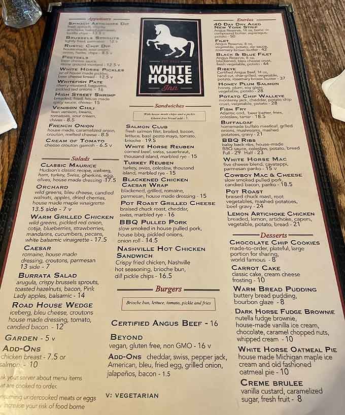 This menu reads like America's greatest hits, with enough variety to satisfy every craving you've ever had.