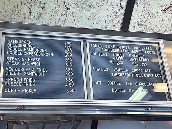 When your entire menu fits on one board and nothing breaks the bank, you know they're doing something right.