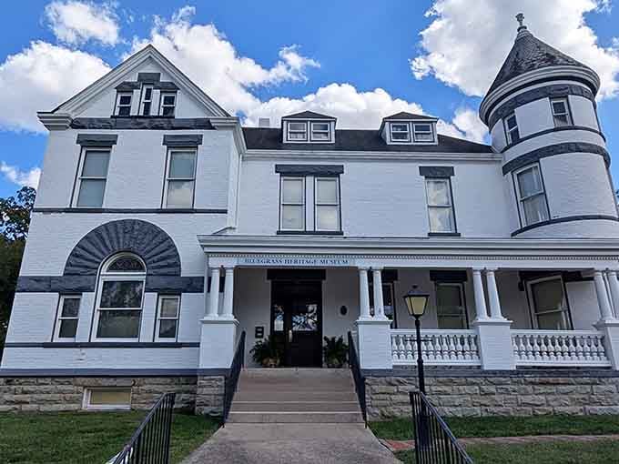 That turret isn't just architectural showing off, it's a Victorian mansion saying "yes, I'm fancy, and I know it."