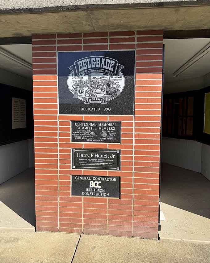 The dedication plaques tell the story of a community that dared to dream big and build even bigger.