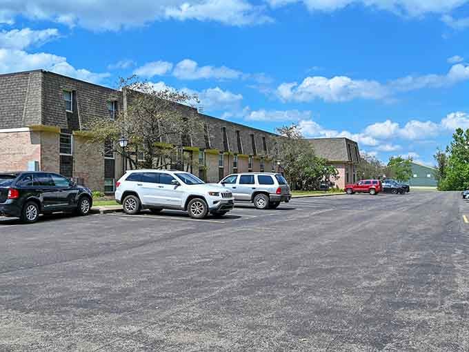 Modern apartment living where the rent won't require you to choose between groceries and your grandkids' birthday presents.