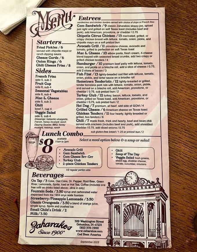 The menu reads like a love letter to both nostalgia and modern appetites, from classic corn sandwiches to avocado grills.