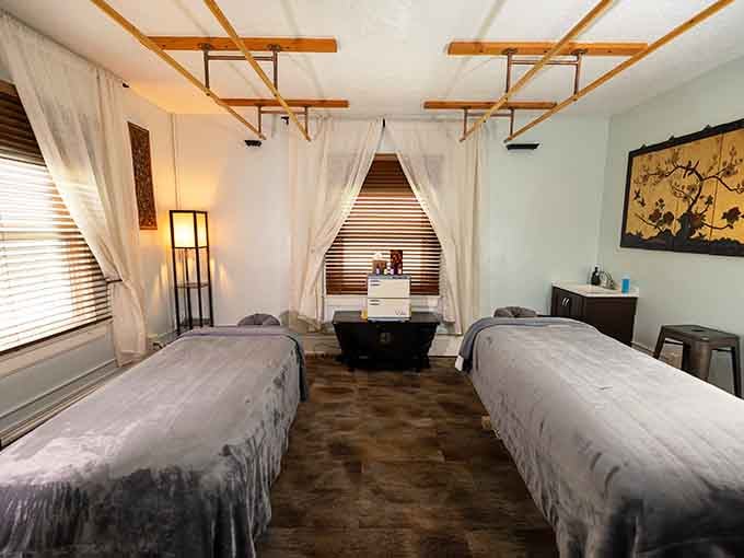 Tranquil treatment rooms where skilled hands work their magic while you forget the outside world even exists.