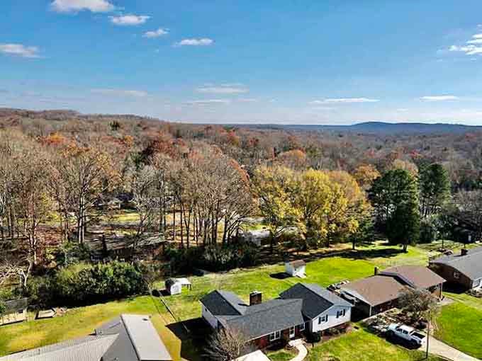 Rolling hills stretch endlessly beyond cozy neighborhoods, offering views that beat any retirement brochure photo.