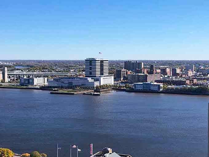 The Delaware River flows peacefully here, offering million-dollar views without the million-dollar price tag attached to your mortgage.