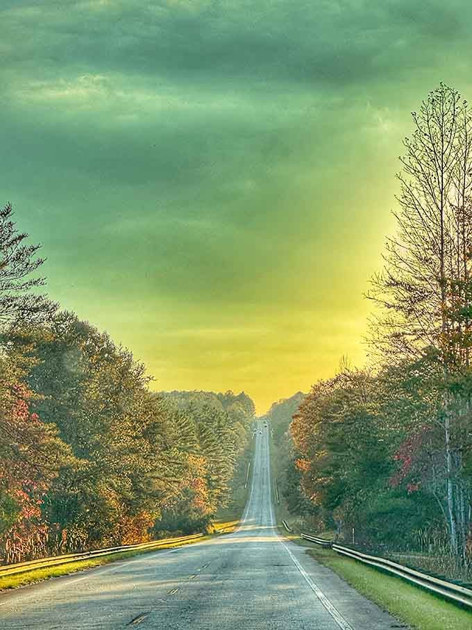 That dramatic sky looks like Mother Nature got a little too enthusiastic with her watercolor set today.