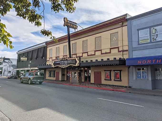 Classic theater marquees and working waterfront charm prove coastal living doesn't always mean coastal pricing in this honest town.