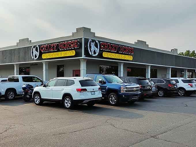 When the parking lot looks like a car dealership, you know the locals have discovered something truly special inside.