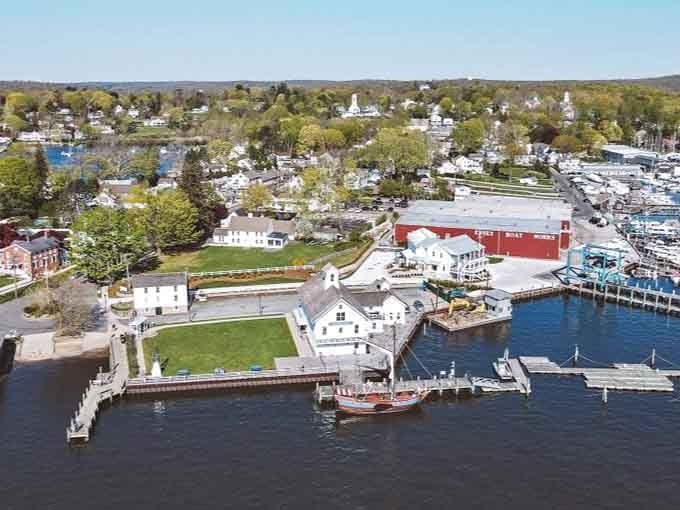 Essex from the sky looks like someone scattered jewels along the Connecticut River - each rooftop telling its own story.