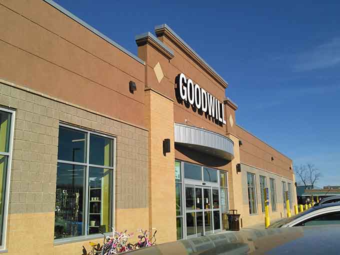 Those cheerful pink bikes outside hint at the family-friendly treasures hiding inside this Rochester thrift haven.