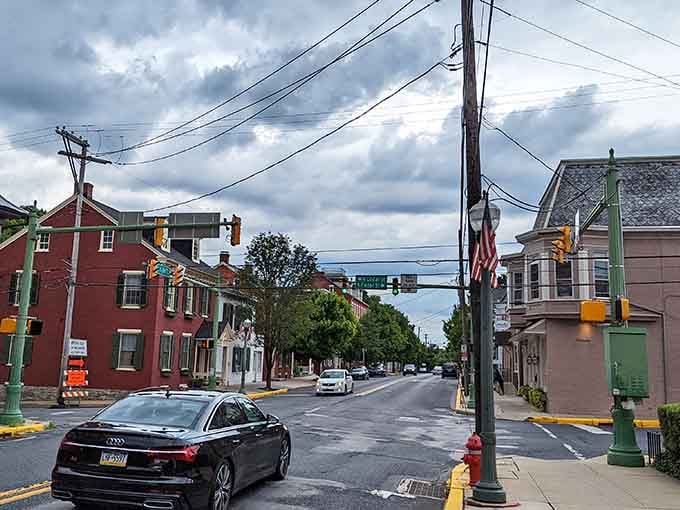 Lititz's historic buildings wear their age beautifully, standing proud along streets that time forgot to modernize completely.
