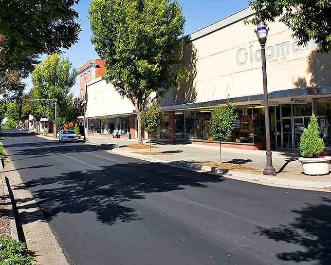 When your downtown looks this inviting in daylight, you know the coffee's probably good and affordable too.
