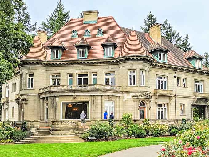 This French Renaissance beauty sits above Portland like a crown jewel, all elegant stonework and old-world architectural charm.