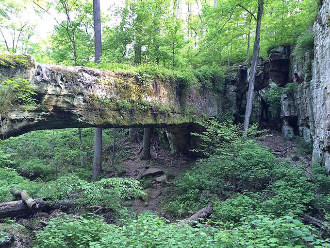 Mother Nature spent millennia crafting this stone bridge, and she didn't need a single construction permit to do it.