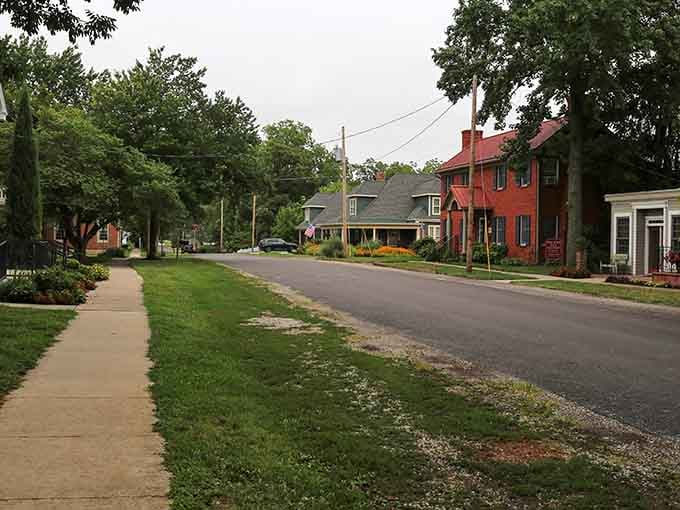 Tree-lined streets where neighbors still wave from porches, proving small-town charm never goes out of style completely.