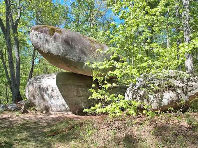 When rocks balance like this, you start questioning everything you learned in physics class back in high school.
