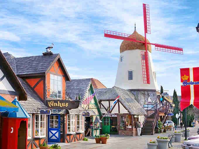 That windmill and those colorful Danish buildings prove you don't need a passport to enjoy a delightful European getaway.