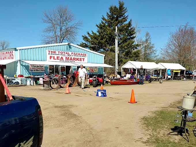 The Total Package lives up to its name with that bright turquoise building full of hidden gems.