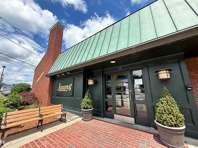 Jimmy's sits pretty on the corner like a neighborhood friend who always remembers exactly how you like things.