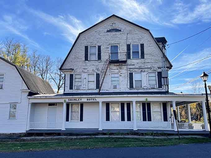 This white clapboard beauty looks innocent enough in daylight, but those shuttered windows hold secrets worth discovering.