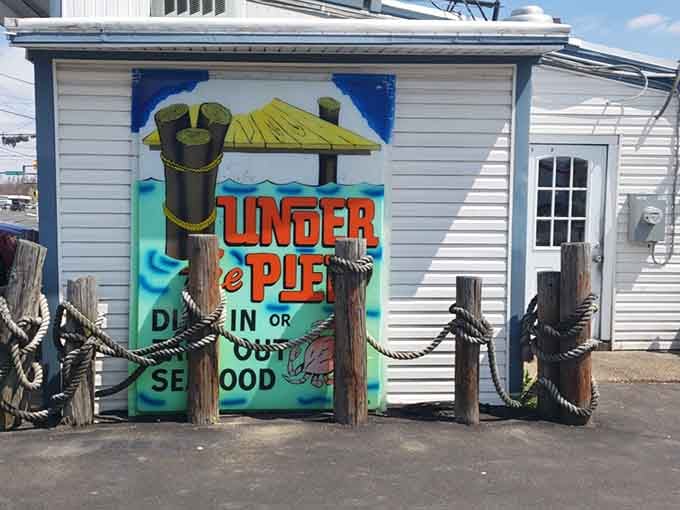 This playful nautical mural practically shouts "beach vacation" even though you're nowhere near the ocean.