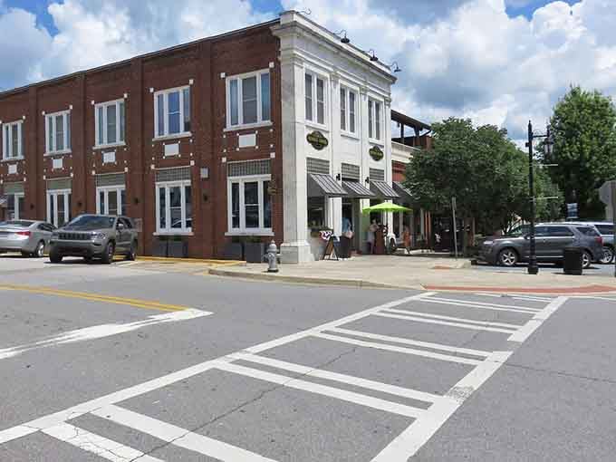 Classic storefronts and wide sidewalks prove that some architectural decisions just never go out of style.