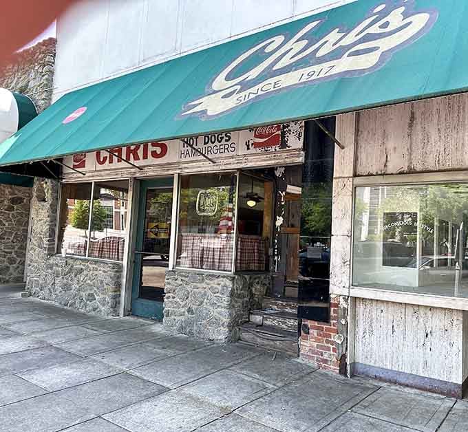Chris' classic storefront stands like a time capsule, preserving the simple art of the perfect chili dog.
